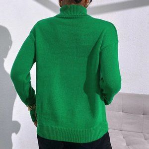 Sweaters | Green Turtleneck Sweater Fall Winter Trending | Poshmark